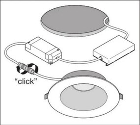 LED podhledové svítidlo LEDVANCE Downlight UGR<19 195mm 21W 3000K teplá bílá IP54