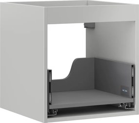 Mexen Box-A, závěsná skříňka 45 cm, 1 zásuvka, šedá matná, 91AX0-0450-470-1-62