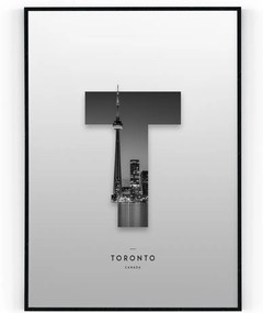 Plakát / Obraz Toronto Pololesklý saténový papír 210 g/m² A4 - 21 x 29,7 cm