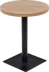 Bistro stůl MDF a ocel kulatý 60 x 75 cm 245612