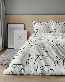 Detexpol Saténové povlečení 180x200 Esy floresy beige 4819 A Home Satén 58