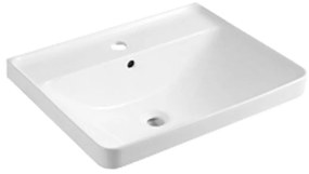 Mereo Mereo, Siena, koupelnová skříňka s keramickym umyvadlem 61 cm, bílá, antracit, černá, CN430