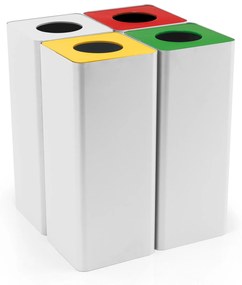 Odpadkový koš na tříděný odpad Caimi Brevetti Centolitri W, 100 L - zelený, sklo