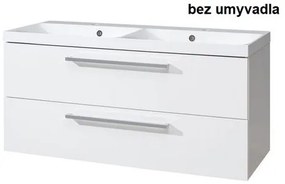 EBS Pure Skříňka umyvadlová 121 cm, bílá S_PURE121BBU