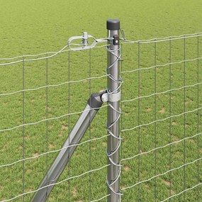 Venkovní euro plot s hroty 10 x 1,6 m Pozinkovaná ocel Stříbrná 3350731