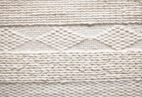 Diamond Carpets India, Ručně vázaný kusový koberec Winter DESP P88 Mohair White, 140x200, bílá, ložnice