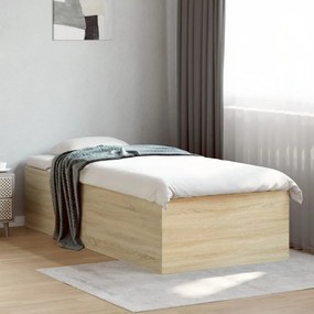 Rám postele dub sonoma 90 x 200 cm kompozitní dřevo 3280967