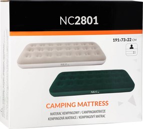 NC2801 ZELENÁ NAFUKOVACÍ MATRACE 191X73X22 CM NILS CAMP