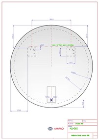 Kulaté zrcadlo do koupelny s LED osvětlením - ⌀ 80 cm s dotykovým senzorem - Ambiente Ronde