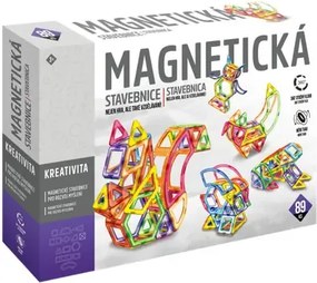 Magnetická stavebnice 89 dílků / Stavebnice / plast, magnet / od 3 let