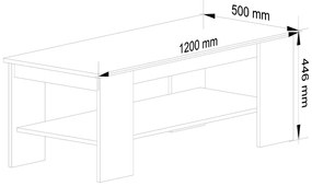 Konferenční stolek Kami bílý