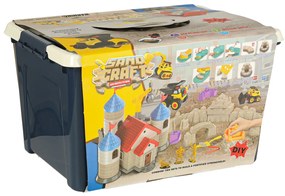 Creative Corner Dětský písek 1100g hradní vozidla formičky figurky kreativní sada