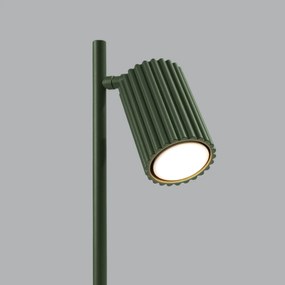Stolní lampa Karbon, 1x olivově zelené kovové stínítko