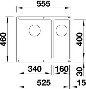 BLANCO SUBLINE 340/160-U, BLA-523567