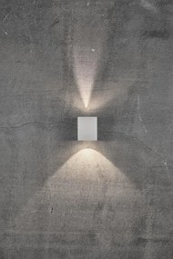 NOR 49711001 Venkovní nástěnné svítidlo Canto Kubi 2 2x6W LED bílá čirá - NORDLUX