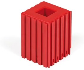 Plastový box na soustružnické nože s profilem držáku 20x20, modul 5x5, 1 dutina, červená