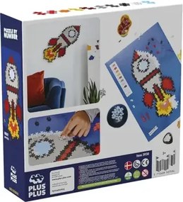 PLUS-PLUS Stavebnice Skládej podle čísel Raketa / 500 dílků
