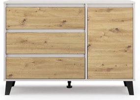 Komoda Borg 1d3s kašmír / dub artisan