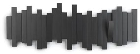 Věšák na zeď Sticks, černý