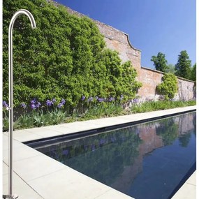AMA Luxury Shower Bazénová sprcha Cometa leštěný nerez bez nezámrzného systému mísící baterie