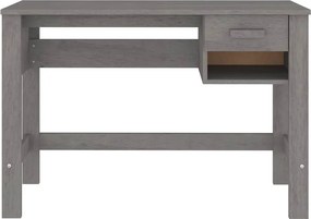 Psací stůl HAMAR světle šedý 110 x 40 x 75 cm masivní borovice 340459