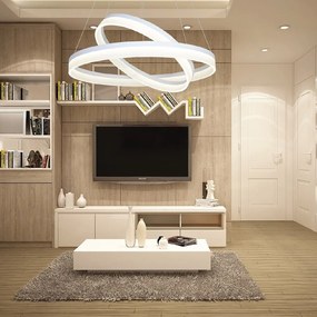 Závěsné LED svítidlo Ring, 2x LED 60w, 4000k, w