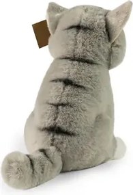 RAPPA Plyšová kočka sedící šedá (Soft Collection) 23 cm / ECO-FRIENDLY