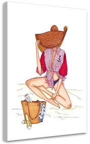 Gario Obraz na plátně Relaxace žen na pláži - Gisele Oliveira Fraga Baretta Rozměry: 40 x 60 cm