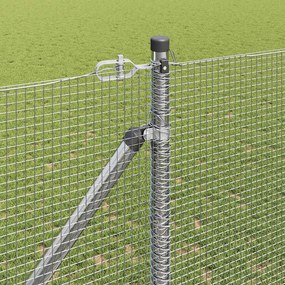 Svařované drátěné ploty s hroty 25 x 1,4 m Pozinkovaná ocel 3351969