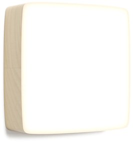 Přisazené dřevěné svítidlo Cube Ceiling / Wall Dekor: Bříza, Teplota chromatičnosti / Stmívání: 3000 Kelvinů / Stmívatelné DALI, Varianta: XXL
