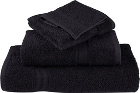 12dílná sada ručníků Premium SOLUND černá 600 g/m² 137582