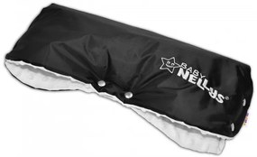 Rukávník ke kočárku Baby Nellys ® minky - bílá/černý