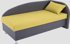 Dřevona - Elitte Čalouněná postel AVA NAVI, s úložným prostorem, 120x200, pravá, MASSIMO 418