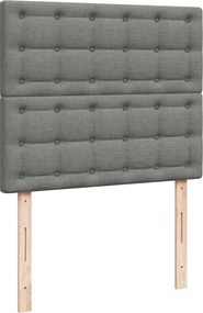 Box spring postel s matrací tmavě šedá 120x190 cm textil 3270384