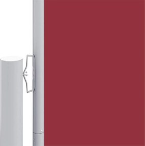 Zatahovací boční markýza červená 200 x 1 000 cm 318047