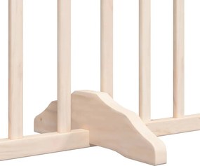 Zábrana pro psy s dvířky skládací 12 panelů 960 cm topol 3155616