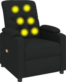 Masážní křeslo černé textil 339114
