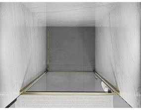 Mexen Exo, výklopné sprchové dveře 95 cm, čiré sklo, zlatá, 817-095-000-50-00