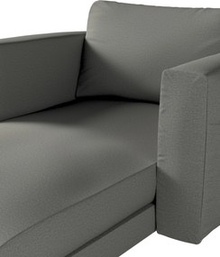 Potah na IKEA Norsborg šezlong s loketními opěrkami barva šedá látka pletený vzor