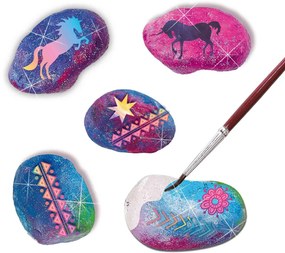 SES CREATIVE Galaxy malování kamínků kreativní set v krabici 14766