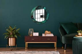 Kulaté dekorativní zrcadlo Emerald marble fi 60 cm