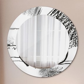 Kulaté dekorativní zrcadlo Graffiti vzor fi 60 cm