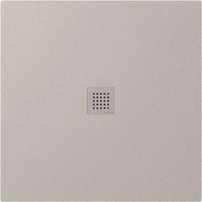Polysan Tre - Sprchová vanička Neca 90x90 cm, matná béžová 84300.81