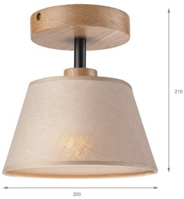 Přisazený lustr ANTONIO 1xE14/60W/230V béžová