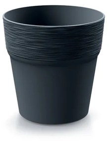 PROSPERPLAST Květináč - FURU, varianta I Průměr: 17,5 cm, Barva: antracit