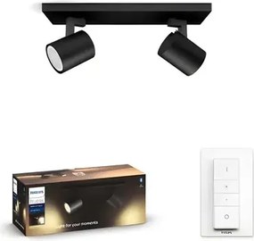 Philips Hue Runner černá / Bodové svítidlo / 2x GU10 / Bluetooth/Zigbe