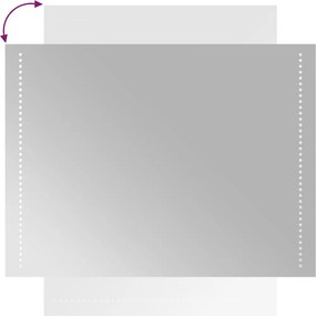 Koupelnové zrcadlo s LED osvětlením 60 x 80 cm 3154051