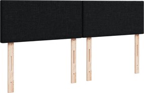 Box spring postel s matrací černá 140 x 190 cm textil 3285878