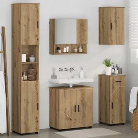Sada koupelnového nábytku 5 ks Artisanový dub 61 x 35 x 64 cm 3393002