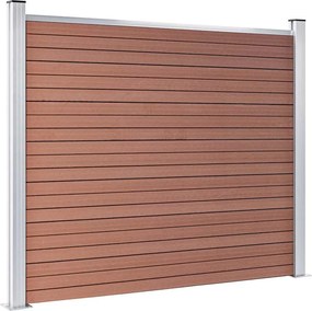 Plotový dílec WPC 180 x 146 cm hnědý 148980
